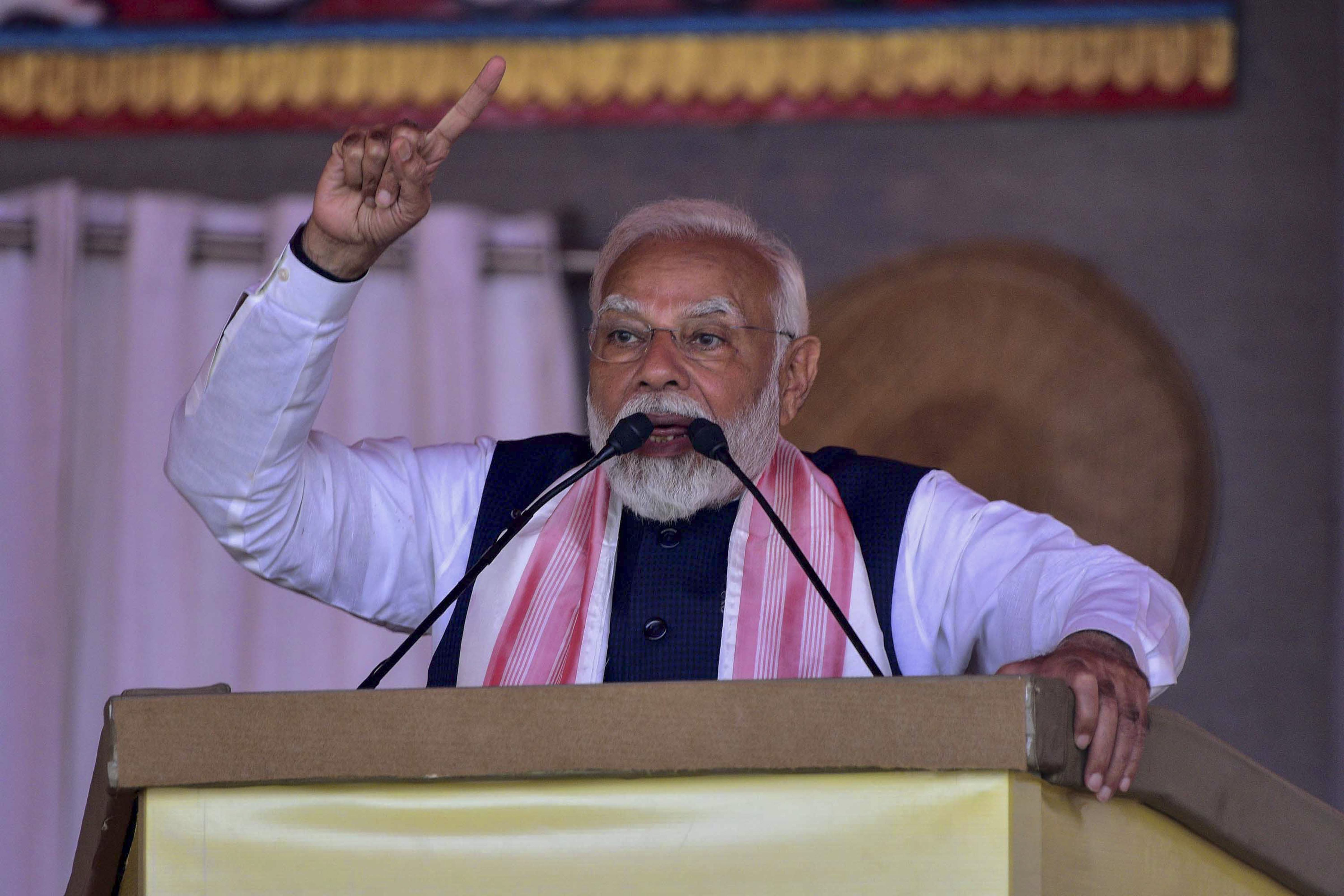 PM Modi says his government has given a boost to Vikash and Virasat