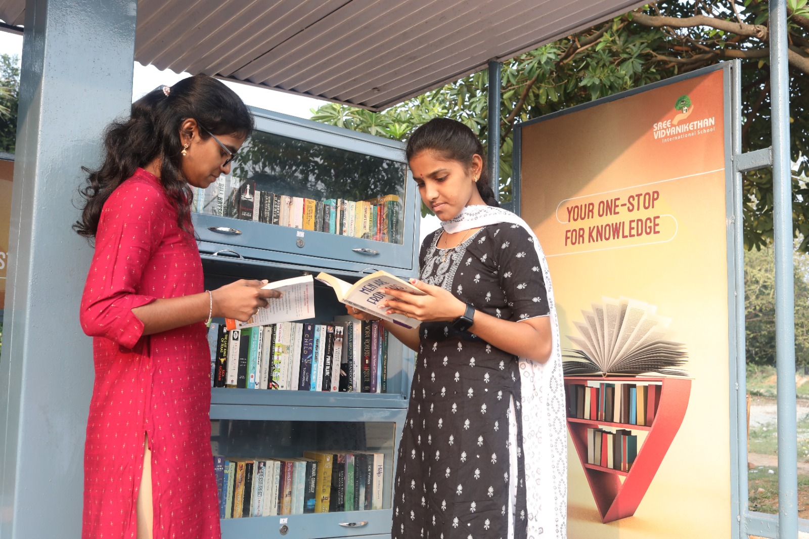 SVIS Promotes Literacy On The Go With Bus Stop Public Library