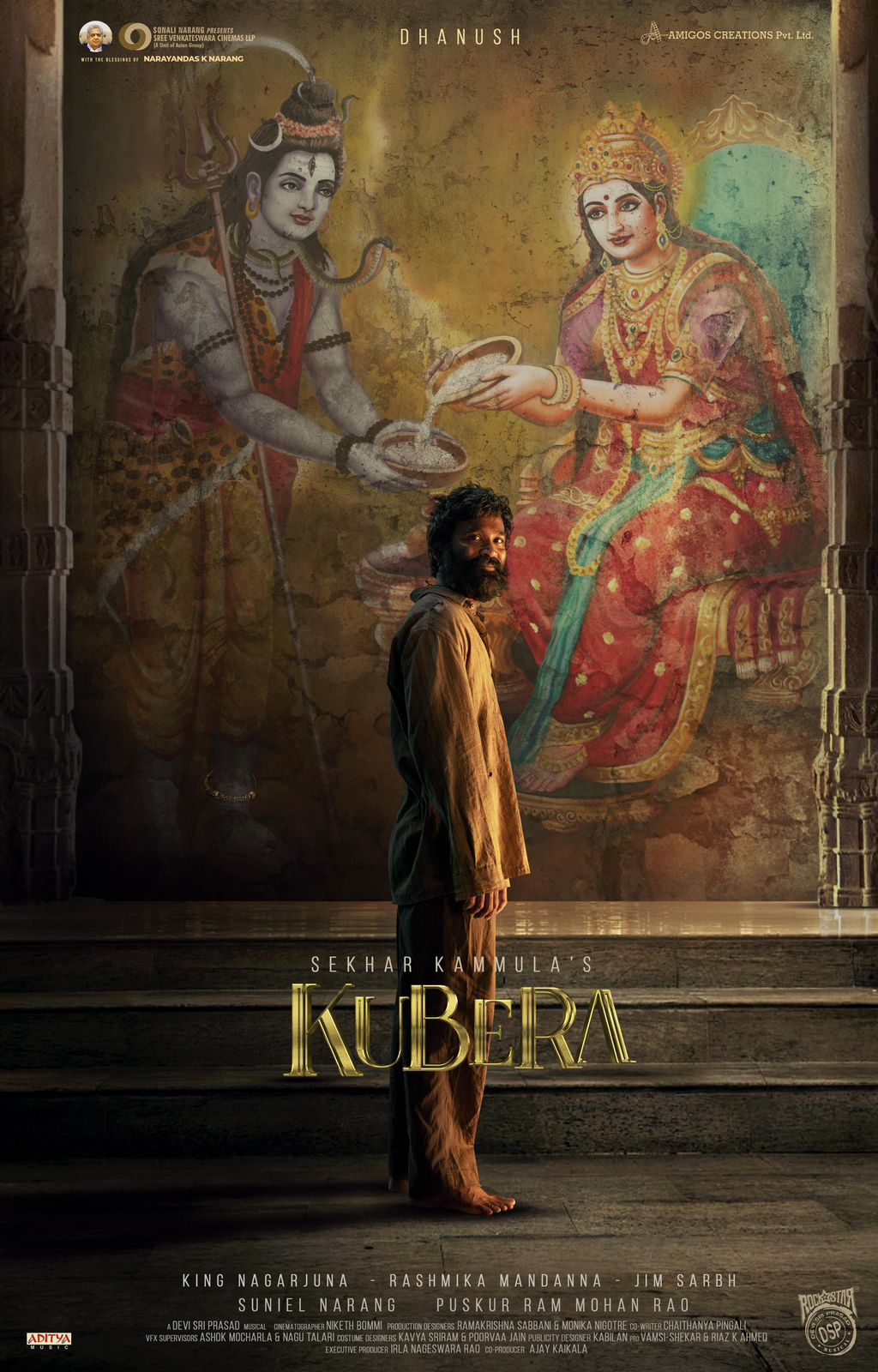 Dhanush's First Look from Shekar Kammula's Kubera Out