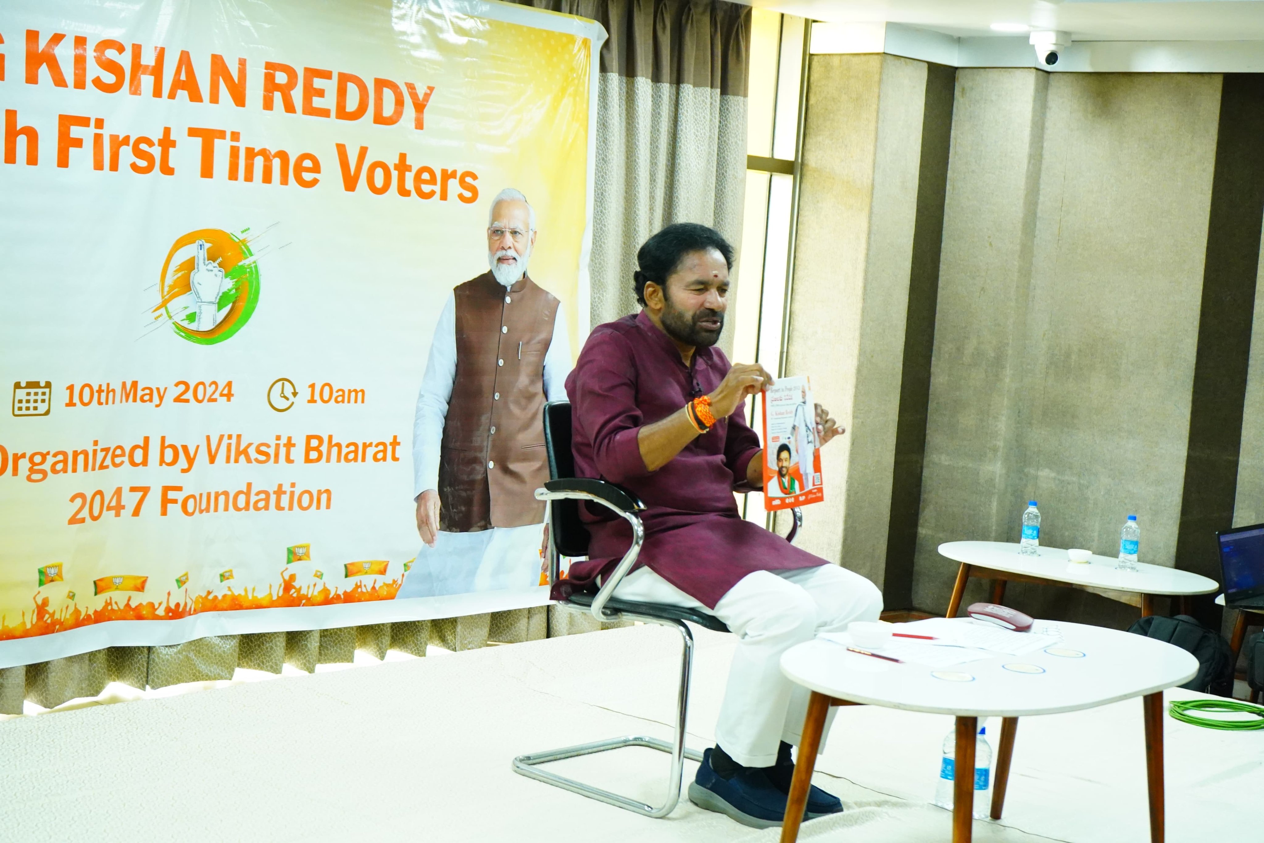 Kishan Objects to Congress Ad Campaign on Modi's Grants to TG