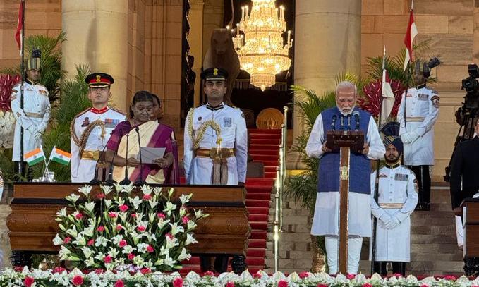 Spectacle and ceremony as Modi sworn in for third term, at least 8,000 ...
