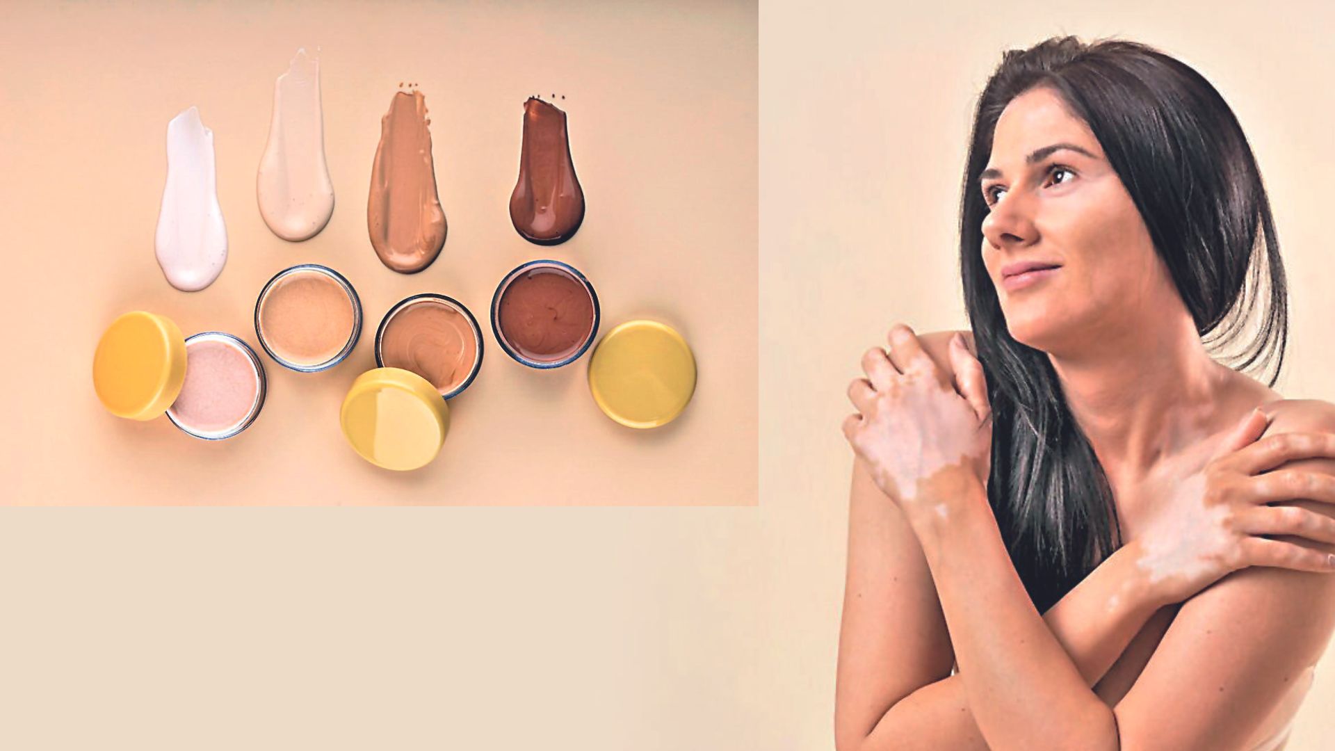 Cover your flaws with body foundation