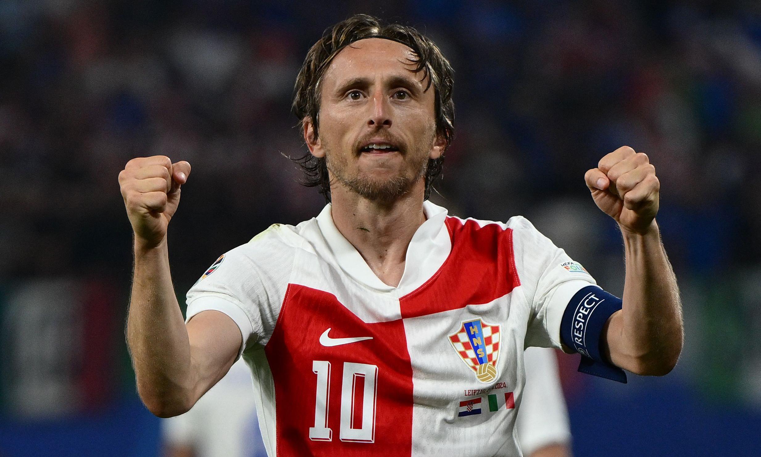 Croatia's Luka Modric becomes oldest goal-scorer ever at Euros
