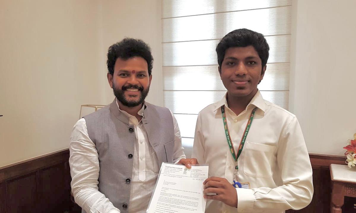 Bidar MP urges resumption of Bidar-Bengaluru flight service