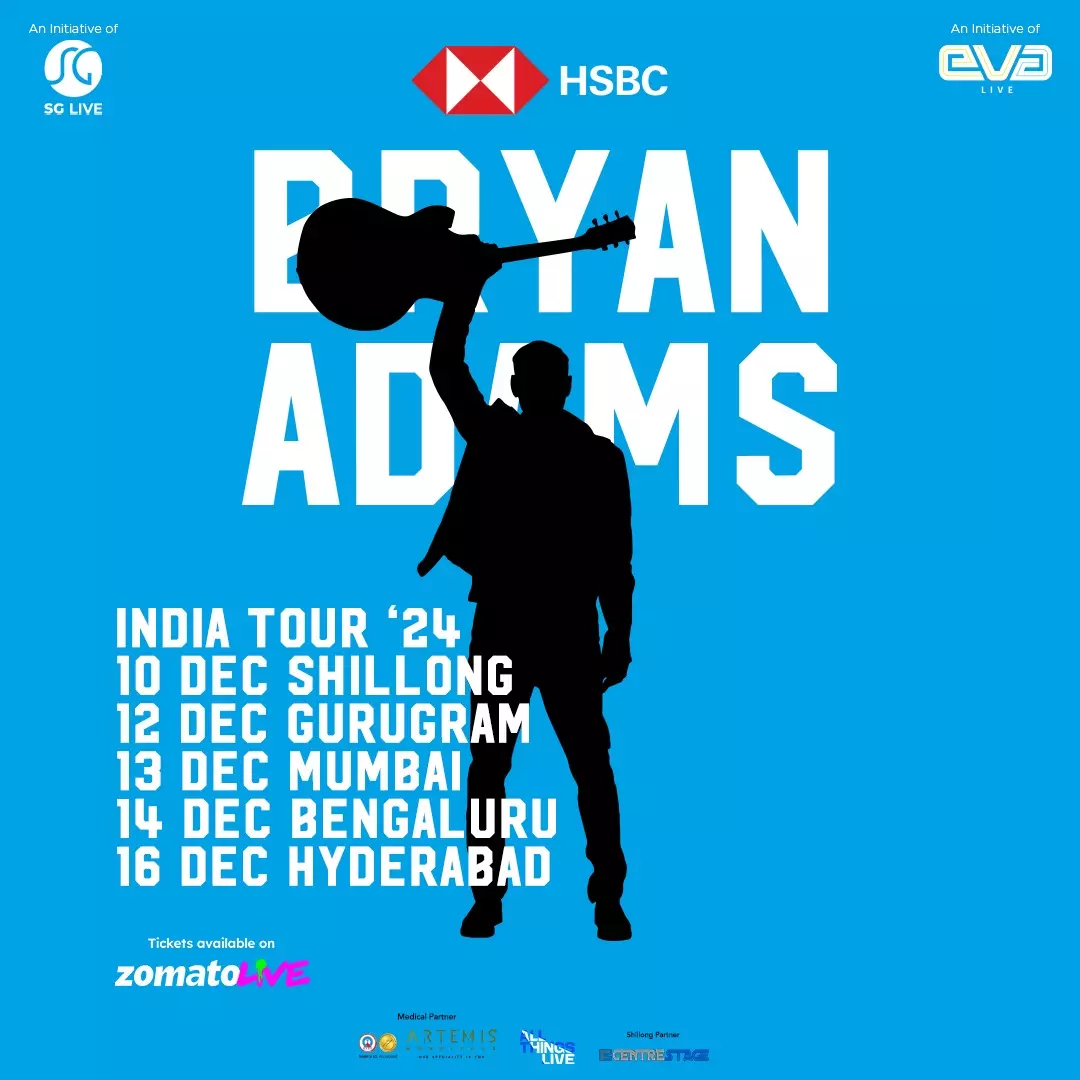 Bryan Adams India Concert Dates, Tickets, Venues