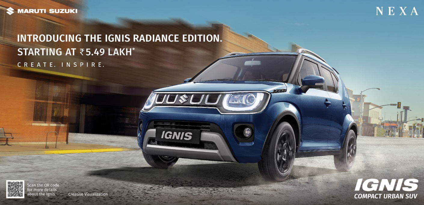 Maruti Ignis Radiance Edition Price on-road