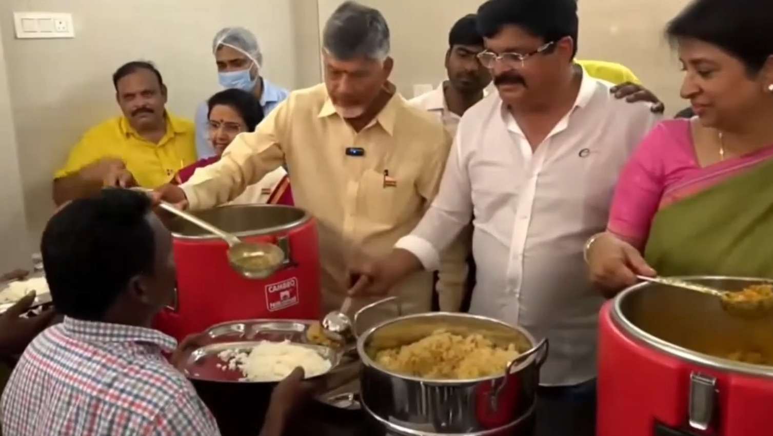 AP CM Naidu Launches Anna Canteen in Gudivada