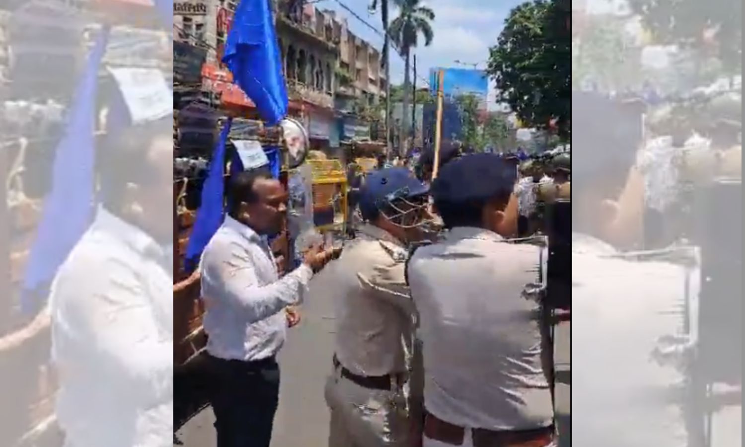 Viral Video: Cop lathi-charges Patna SDM by mistake