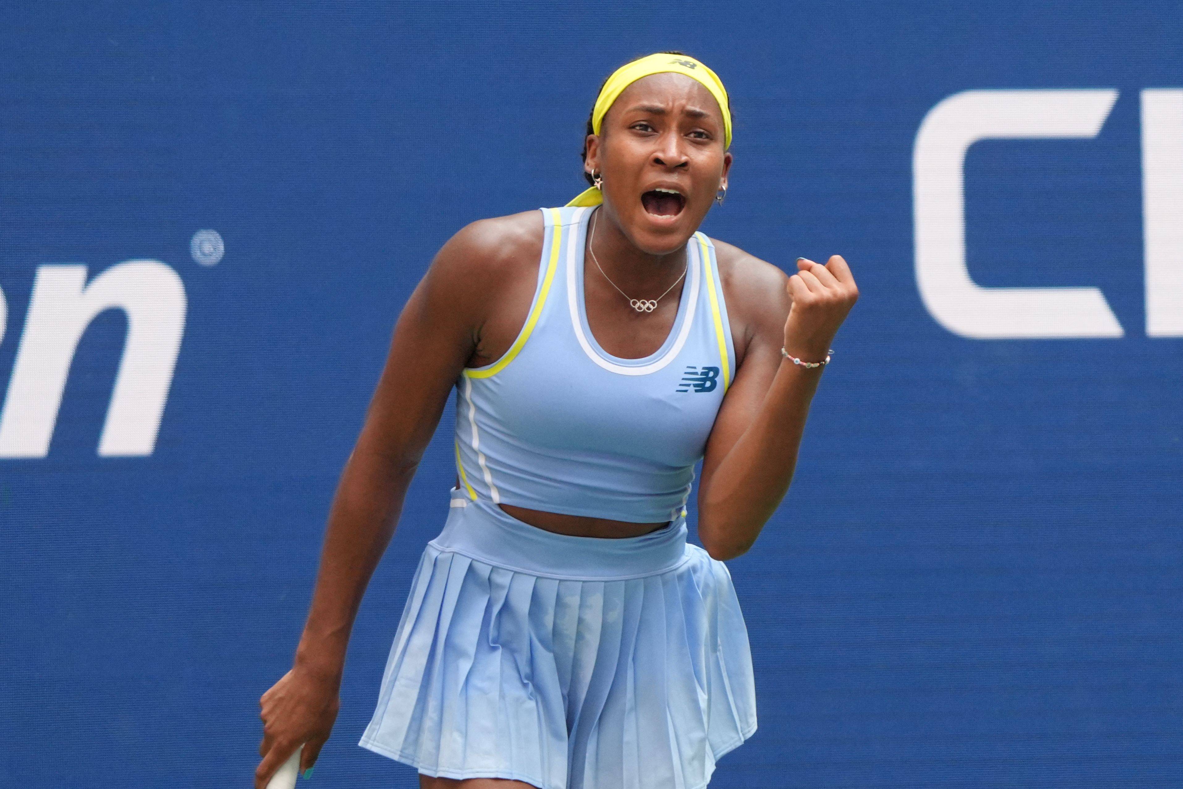US Open: Coco Gauff begins her title defense with an easy win after a two-match losing streak