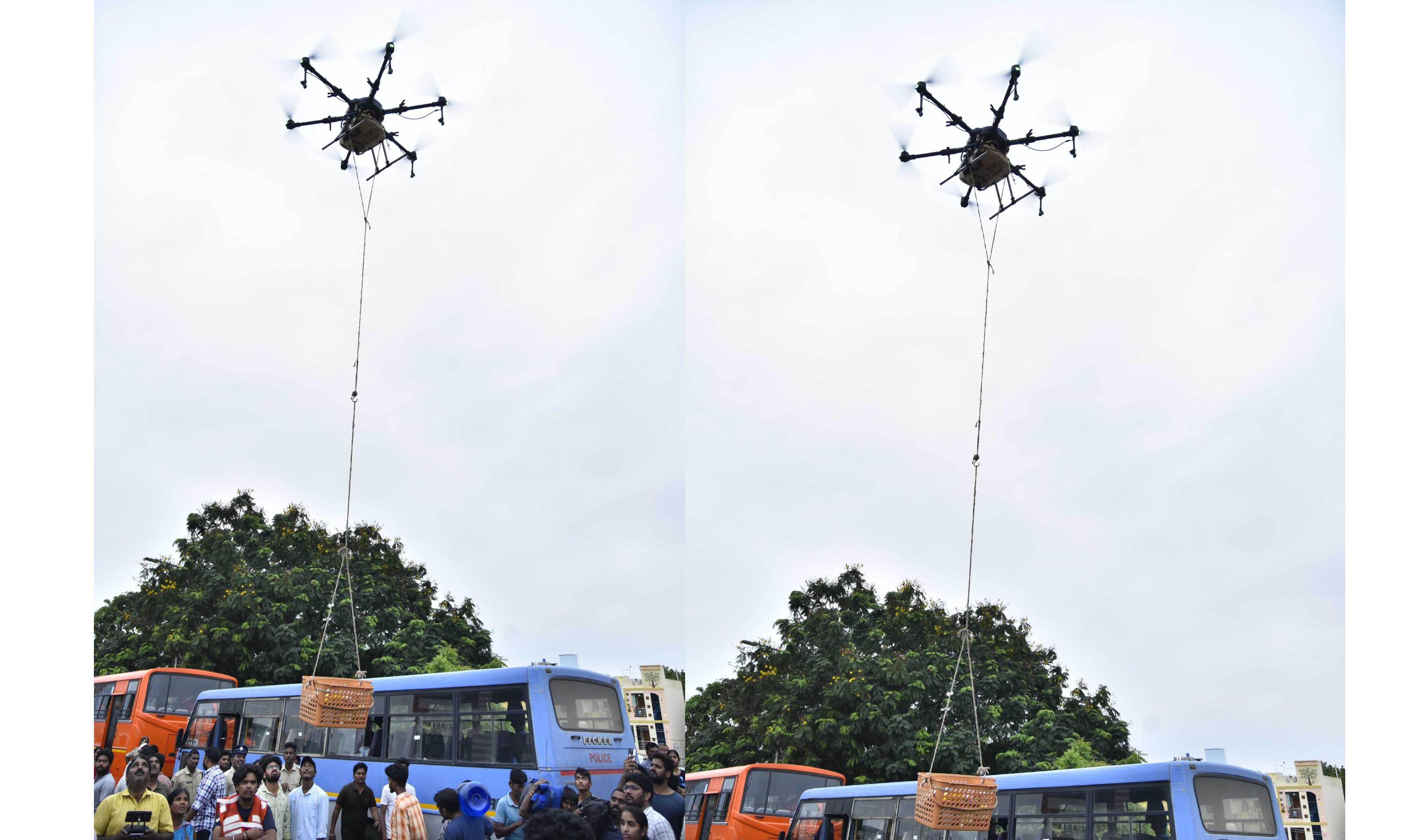 AP: Usage of Drones for Delivery Flood Relief Receives Appreciation