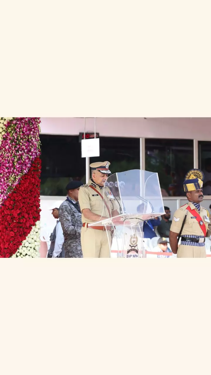 Union Minister Nityanand Rai reviews IPS probationers passing out ...
