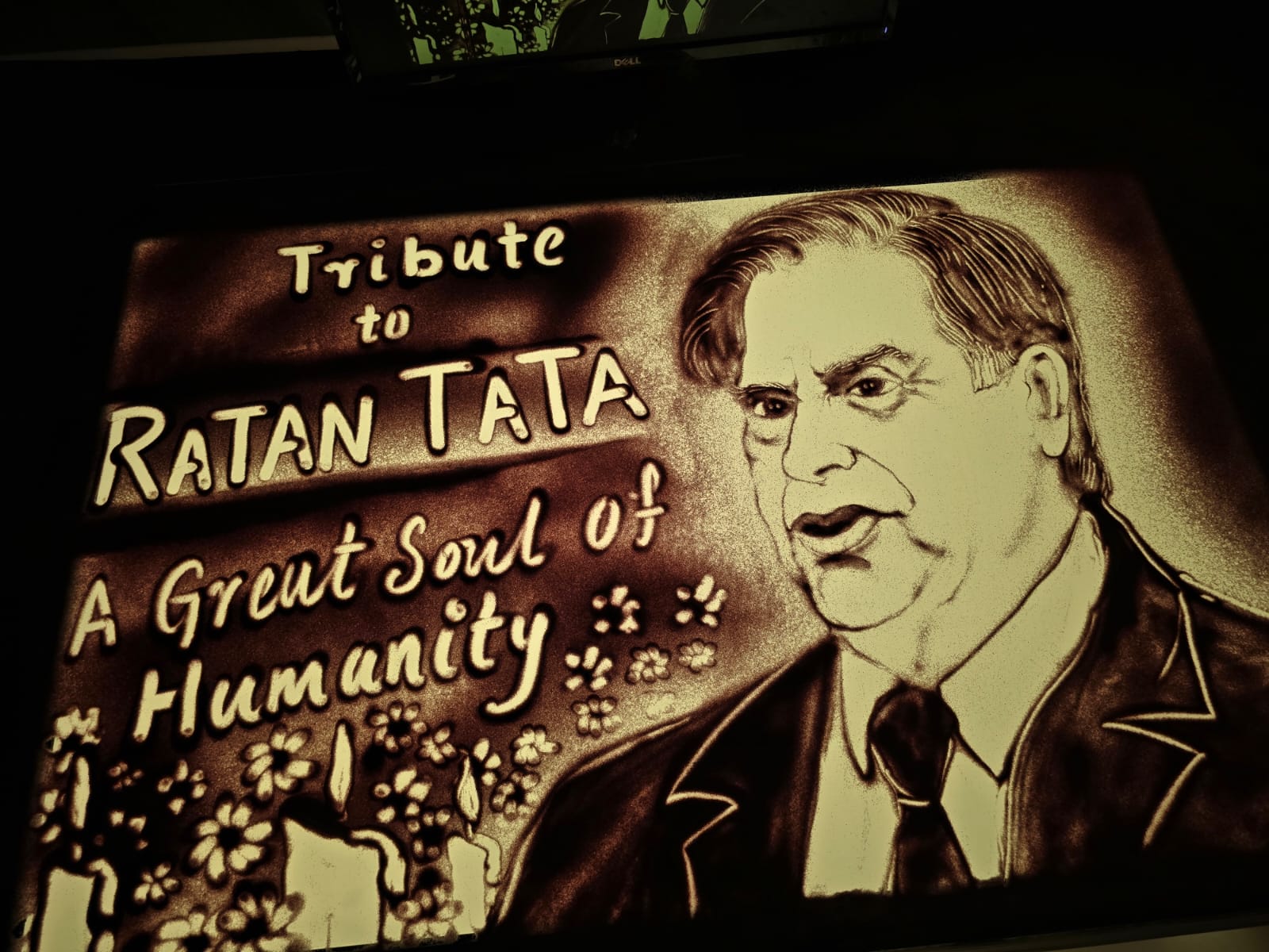 Acclaimed sand artist Manas Kumar Sahoo pays tribute to Ratan Tata ...