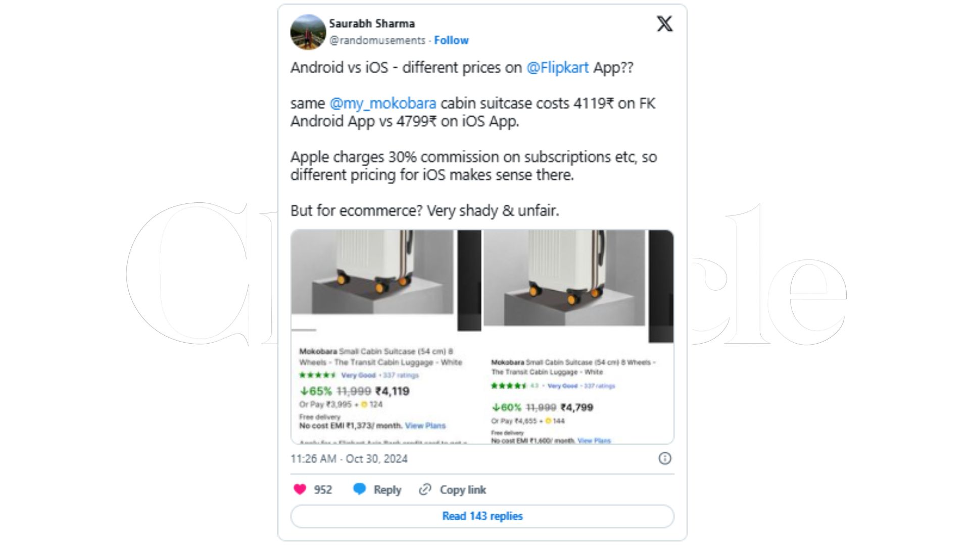 Man charges Flipkart with showing discrimination between Android and ...