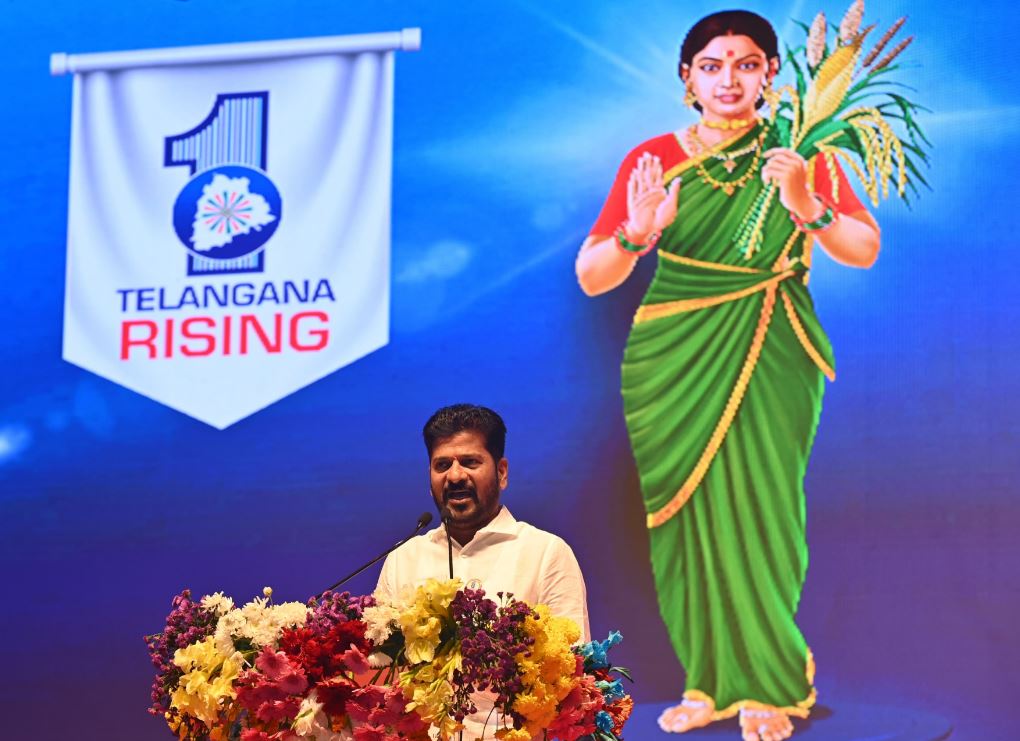 Telangana Talli's Abhaya Hastham Resembles Congress Symbol: BJP