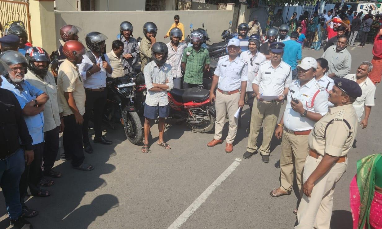 8,242 Motorists Booked for Helmet-Less Driving
