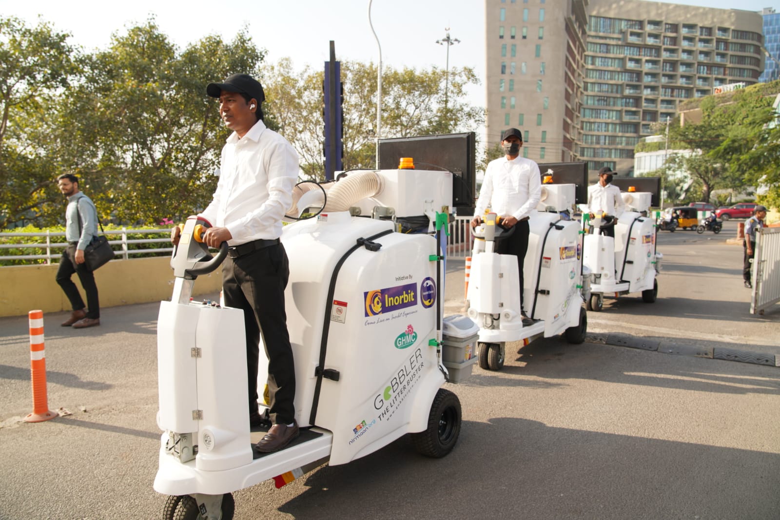 Automated electric litter pickup machines launched in Hyderabad
