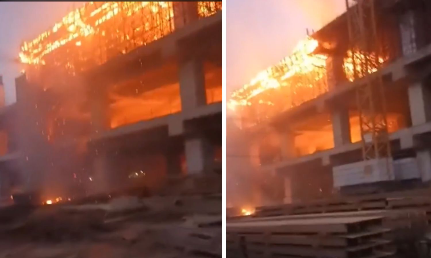 Fire breaks out at under-construction Sabarmati bullet train station in ...