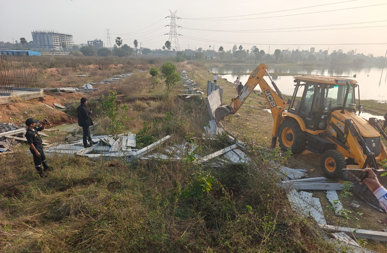 HYDRAA Demolishes Illegal Structures on Suram Lake