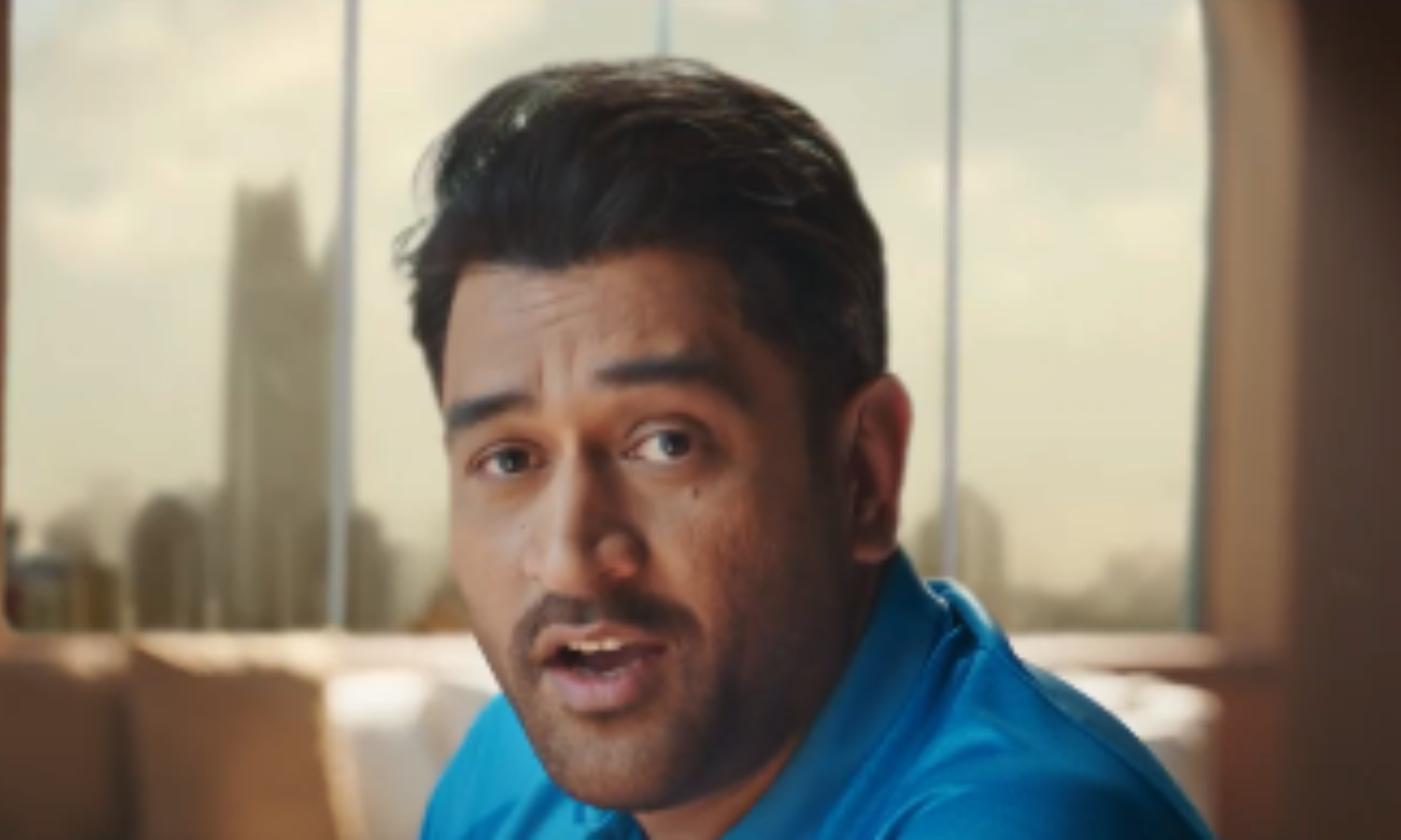 Dhoni seen in a cheeky avatar for Ind-Pak Champions Trophy clash