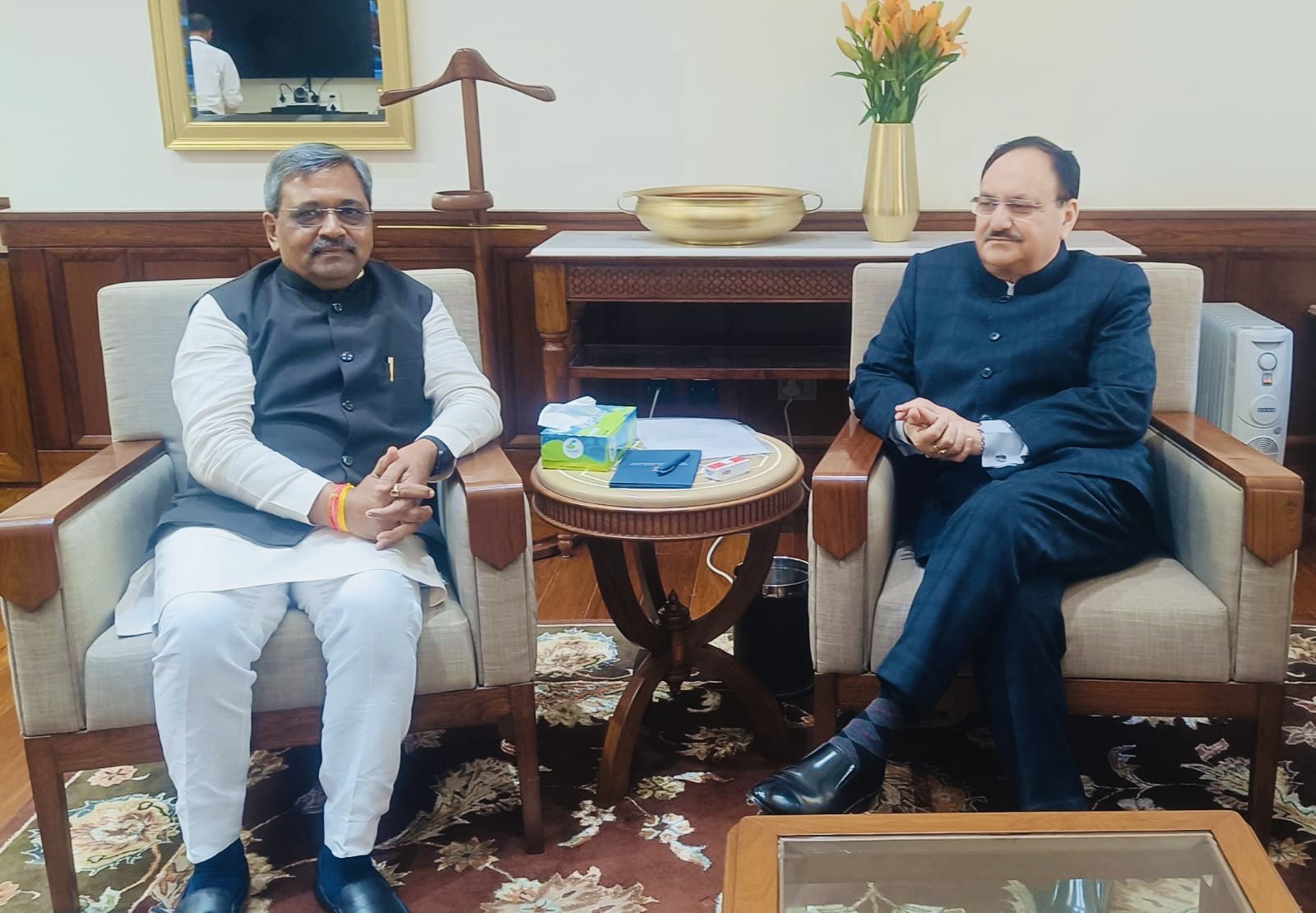 Newly Elected BJP MLAs Meet Party President J.P. Nadda