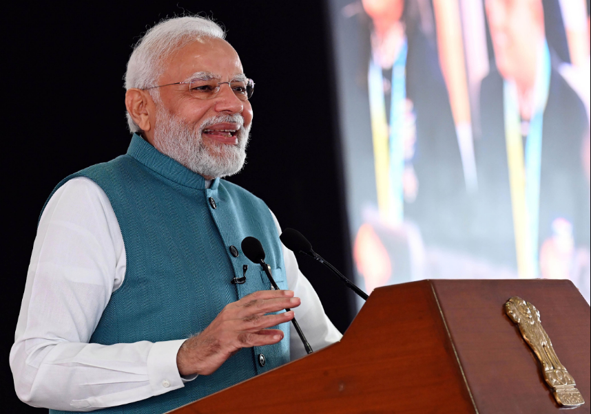 Modi nudges India Inc to get innovative and manufacture for the world