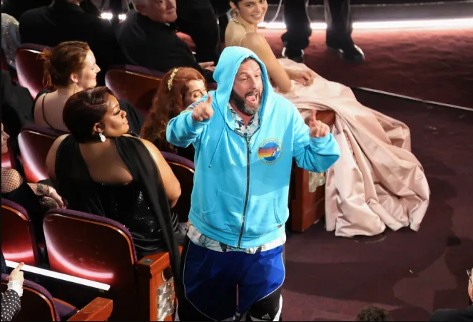 Adam Sandler Steals the Show at Oscars in Sweatshirt