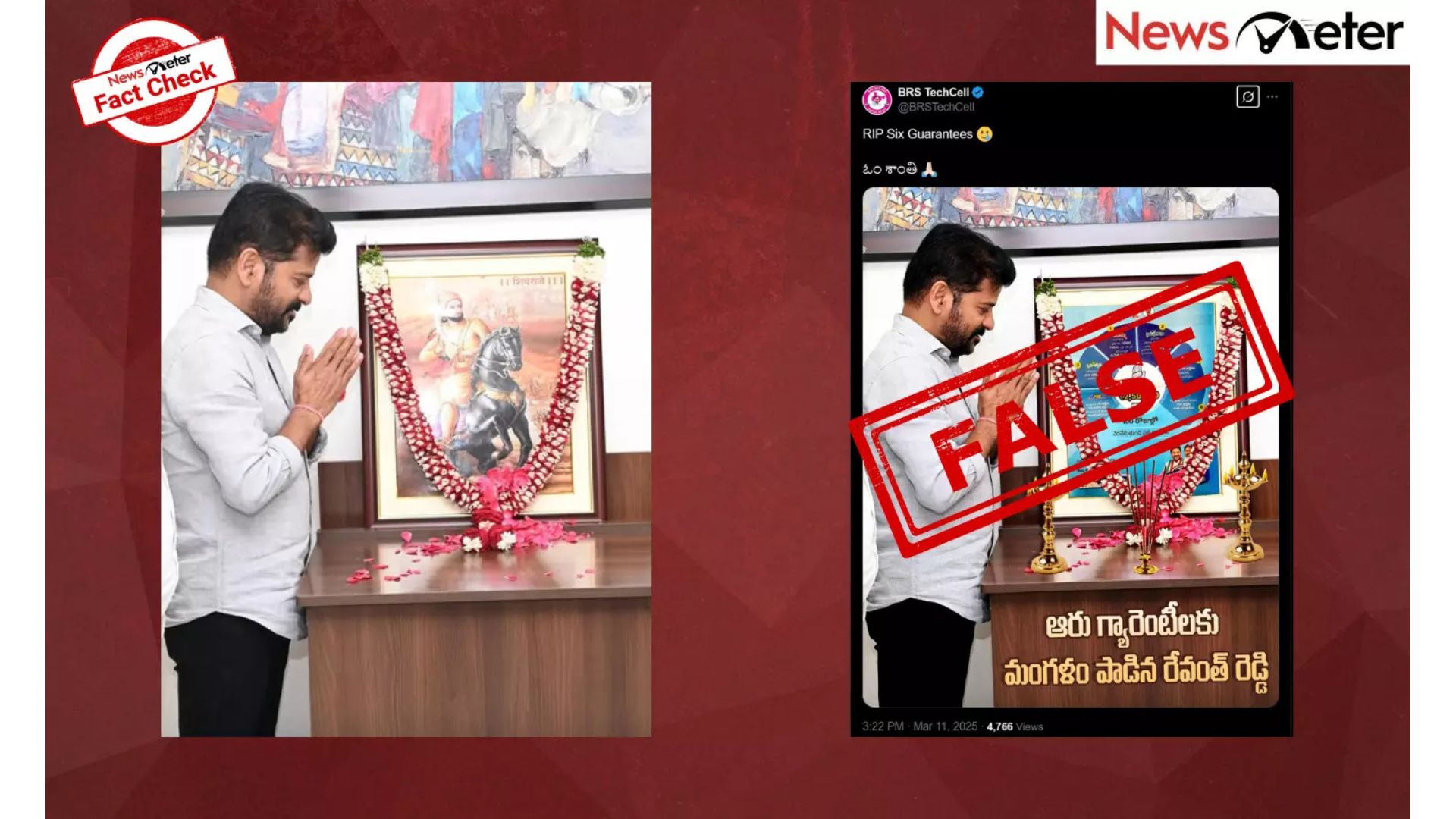 Fact Check: CM Revanth Reddy pays tribute to Congress’s six guarantees ...