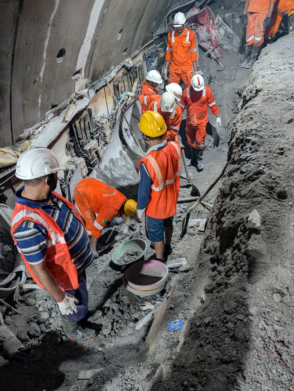 Tech, timber join tireless work inside SLBC tunnel