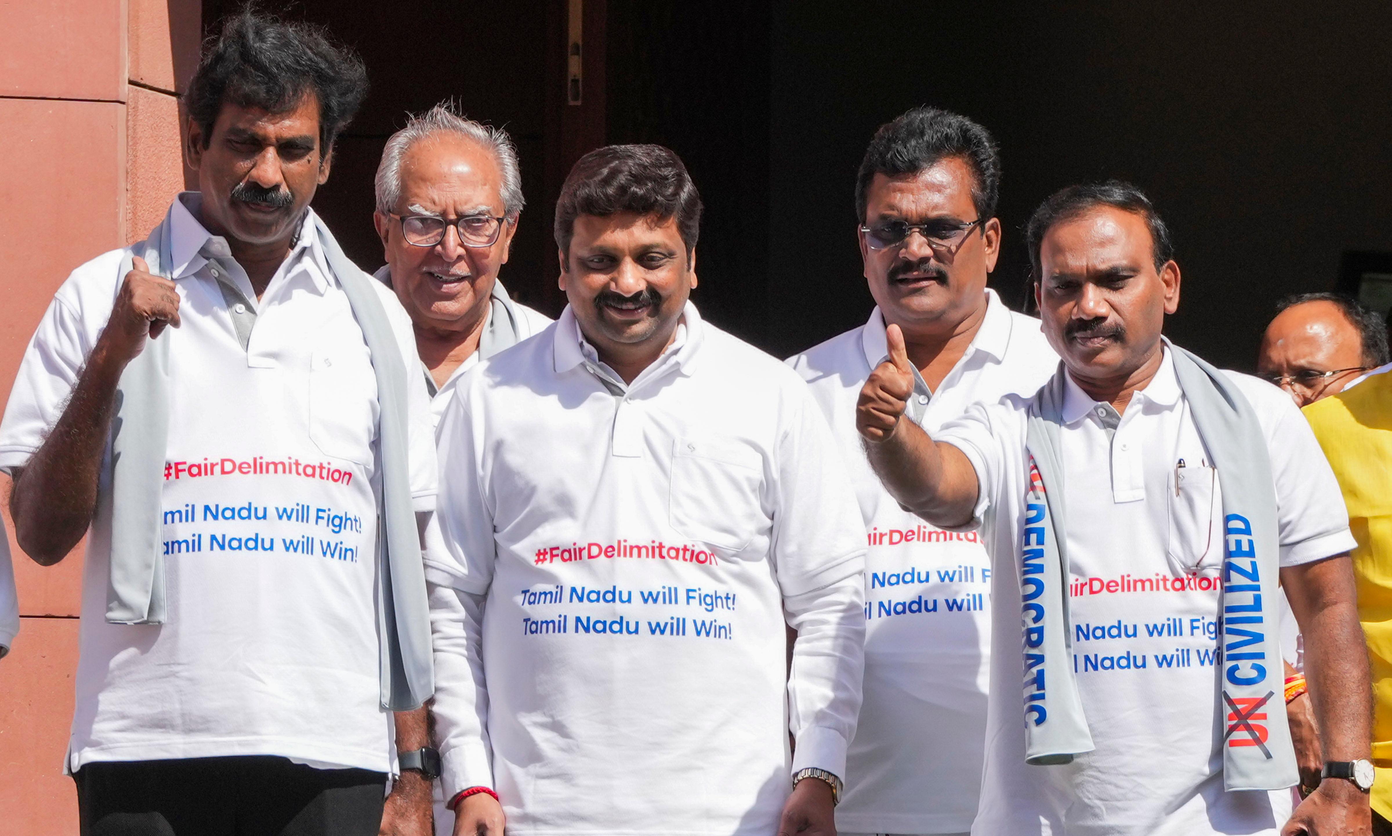 Parliament adjourned due to DMK's protest on delimitation