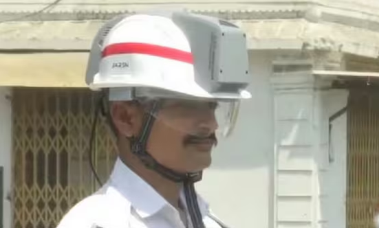 Avadi Police Introduce Air-Conditioned Helmets for Traffic Personnel