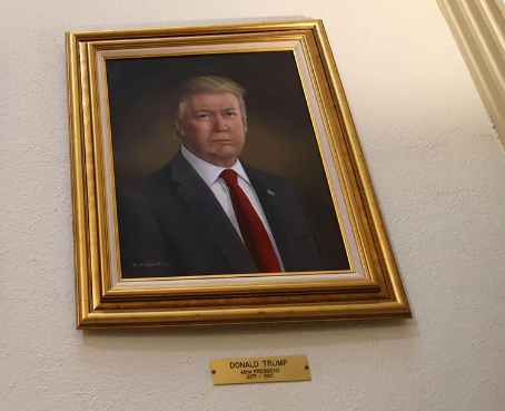 Trump Calls His Colorado Capitol Portrait Distorted, Demands Removal