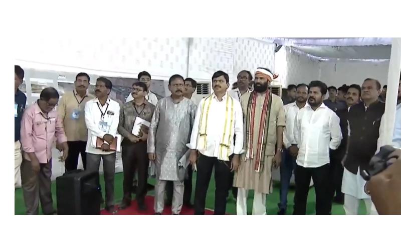 CM Inspects Progress of Indiramma Indlu Works in Huzurnagar