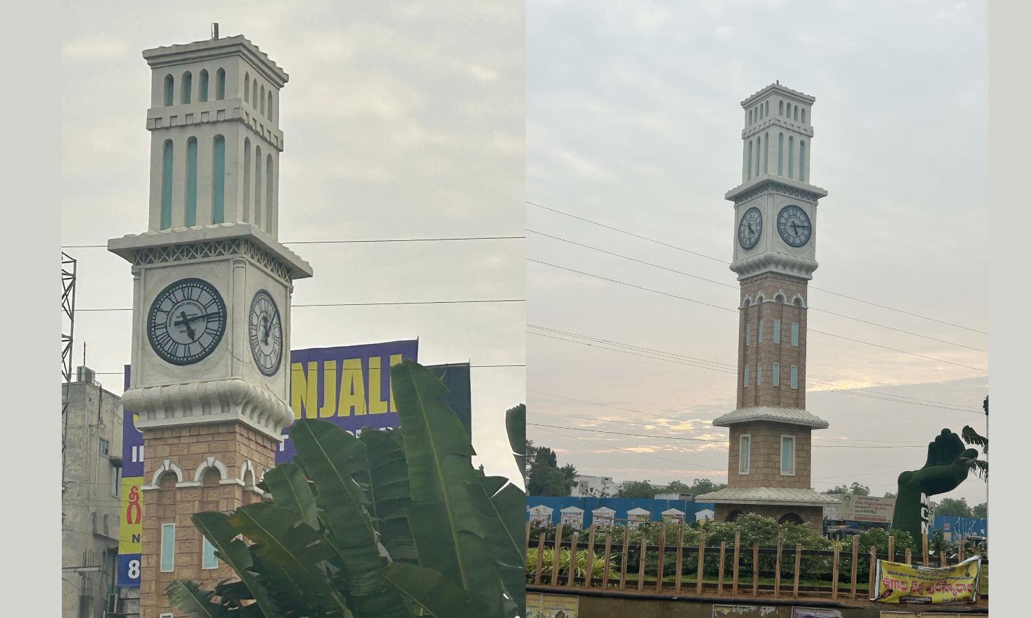 Clocks show different times at Nalgonda clocktower, people allege neglect