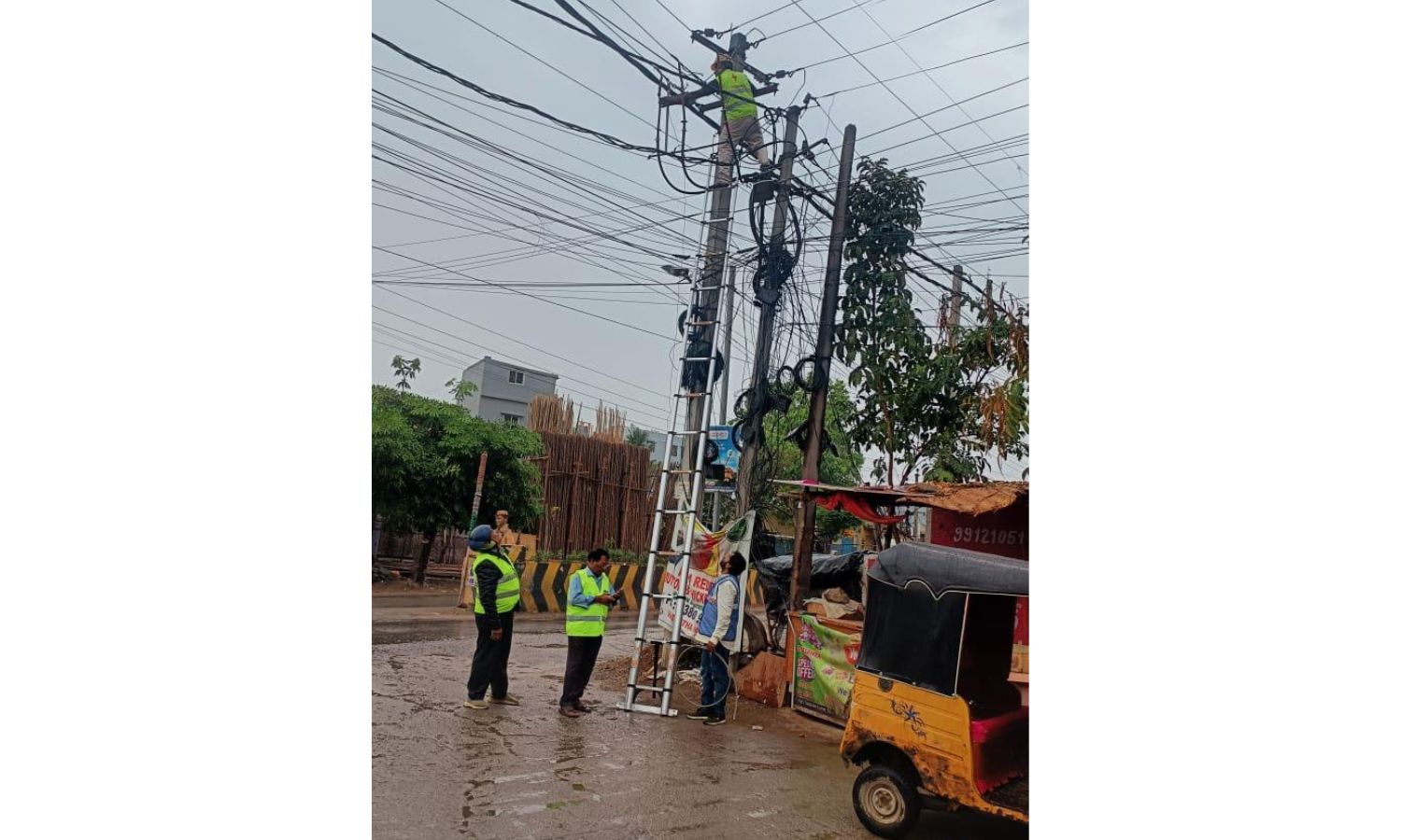 SPDCL restores 57 damaged poles and 44 distribution transformers in ...