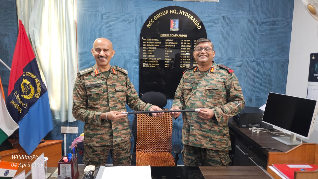 Colonel Anil Kumar Hands Over Charge of NCC Group Hyderabad to Colonel ...
