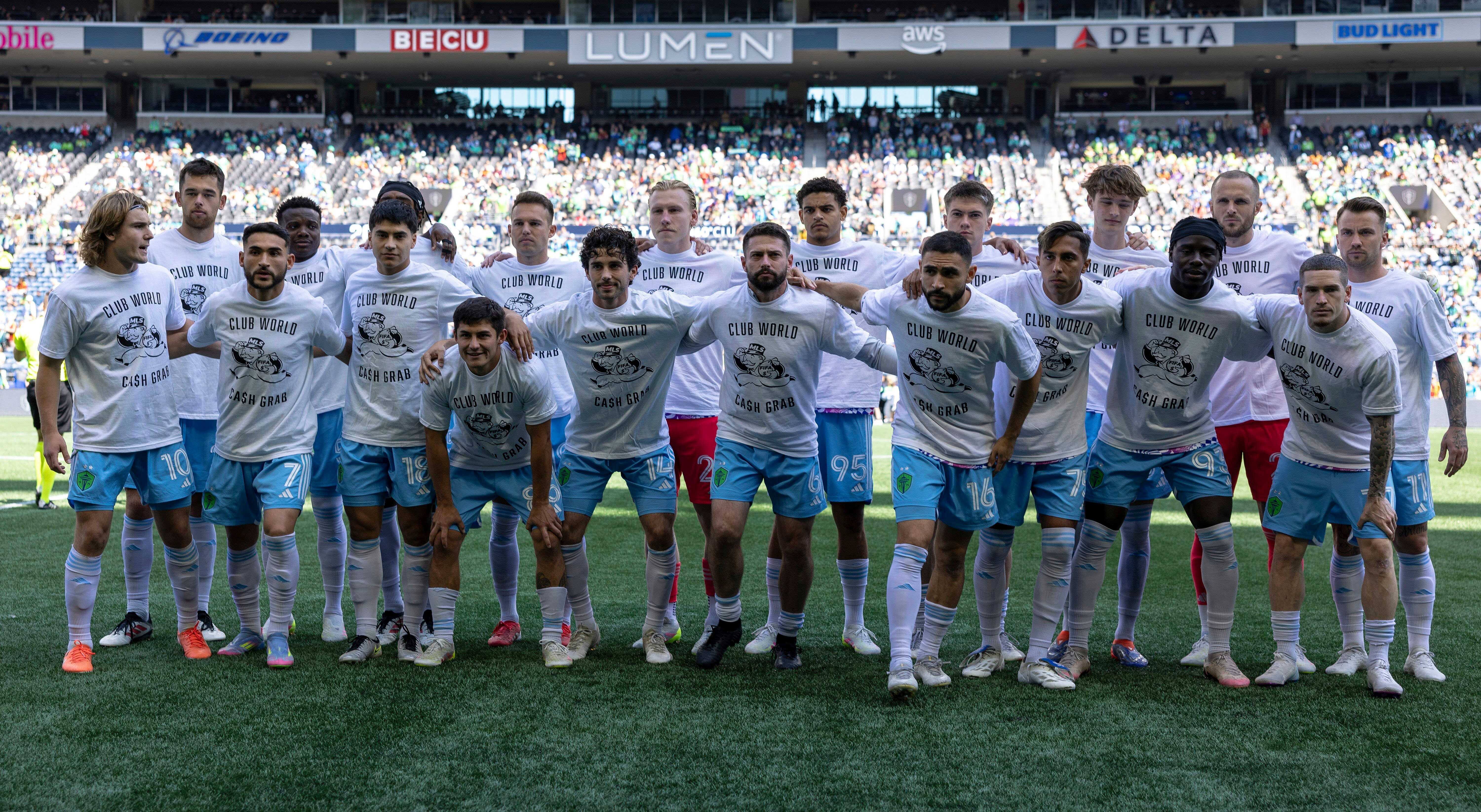 Seattle Sounders Players Wear T-Shirts To Protest FIFA Club World Cup ...