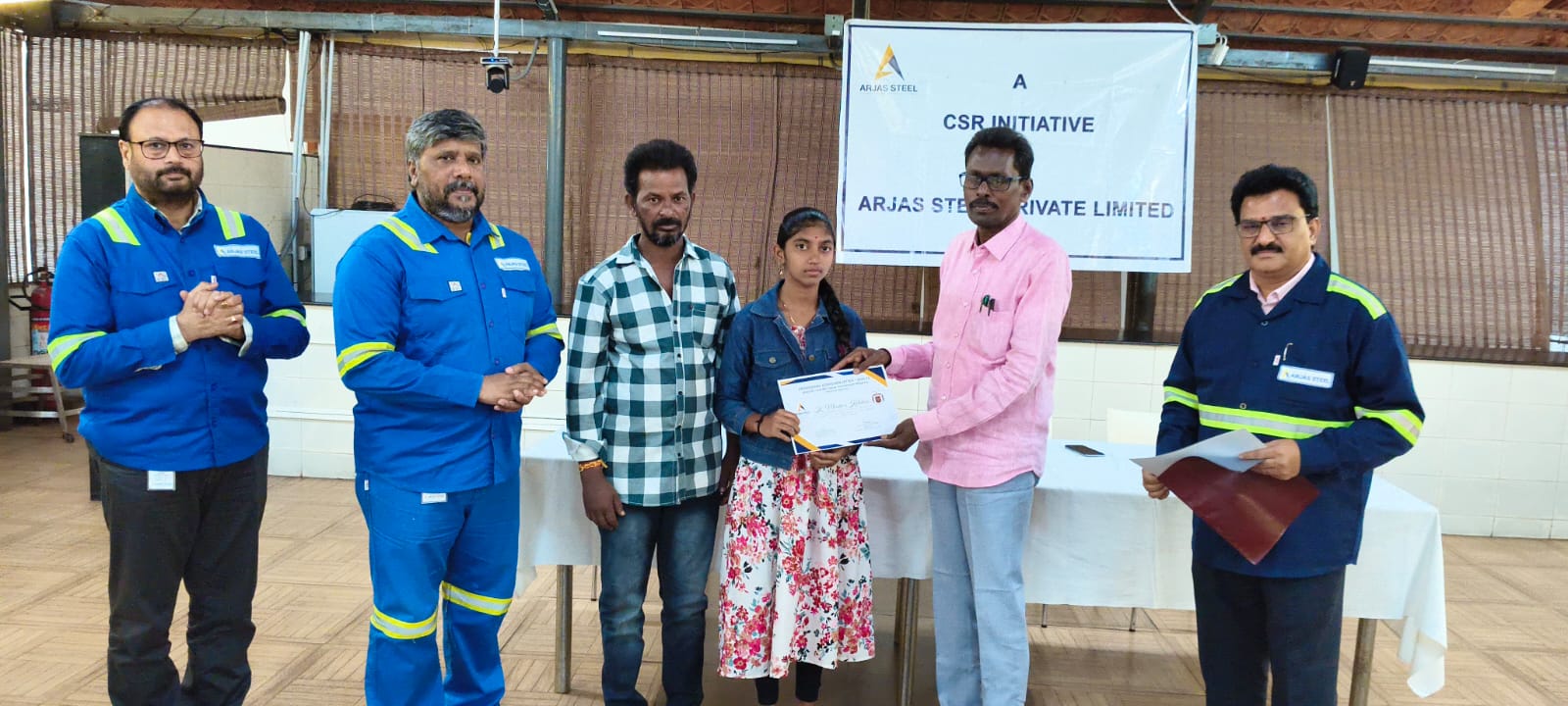 Arjas Steel grants 100% scholarship to 12 underprivileged students from ...