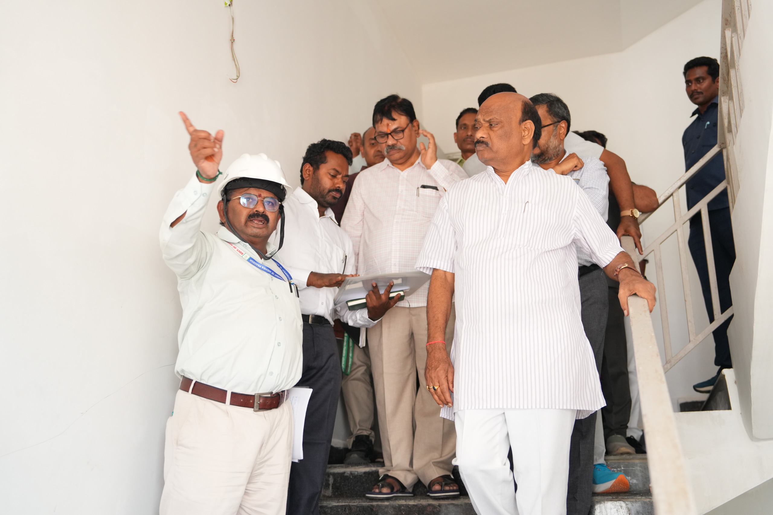 Speaker Reviews MLA/MLC Quarters' Works in Amaravati