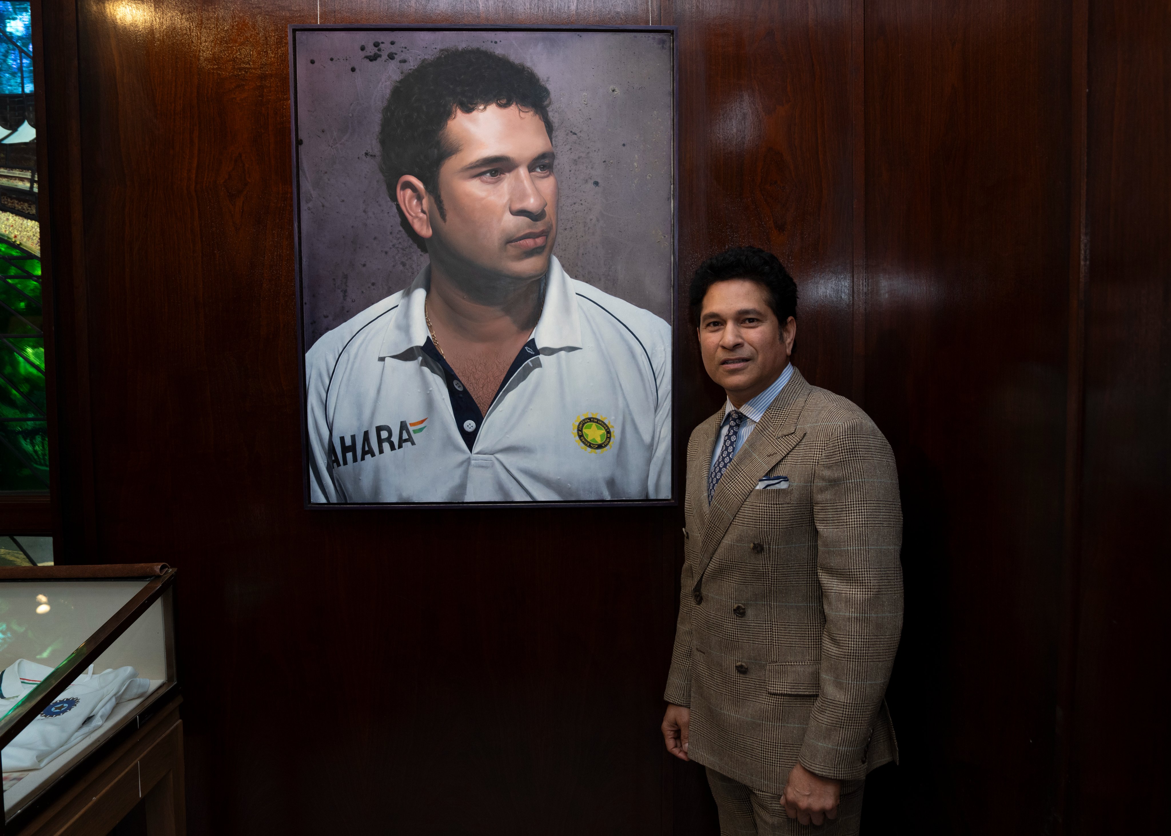Sachin Tendulkar's Portrait Unveiled In MCC Museum At Lord's