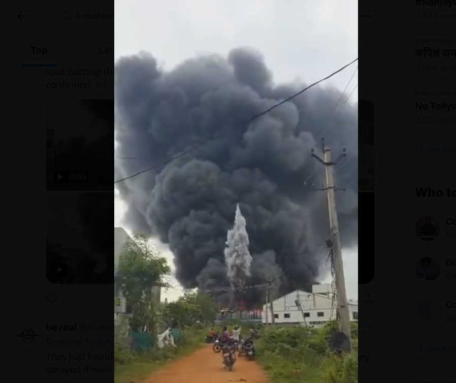 Massive Fire In Cushion, Mattress Factory, Rs 10 Crore Loss