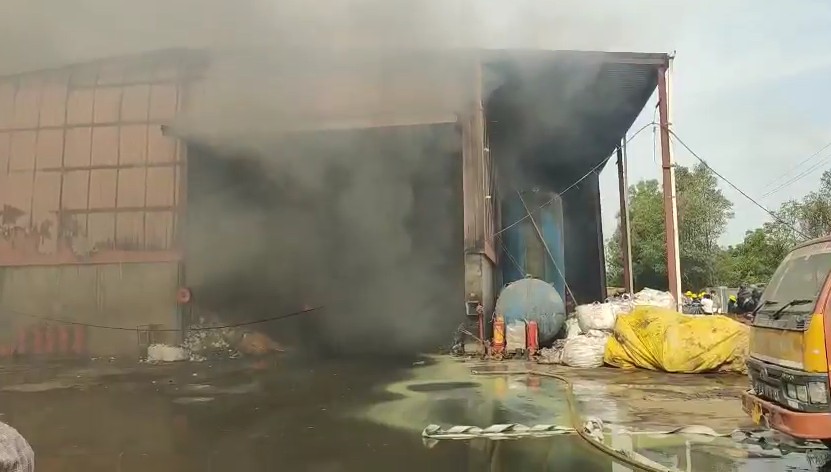 Fire Breaks Out at Envirowaste Management in Pashamylaram