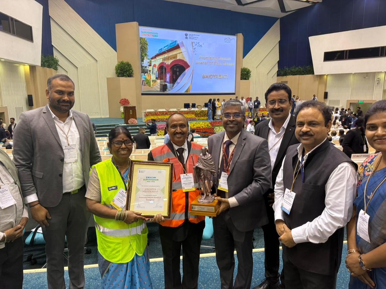 GHMC Workers Shine in New Delhi
