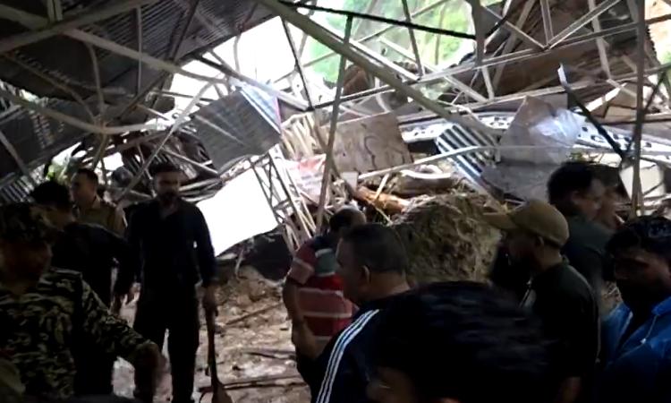 Landslide Hits Vaishno Devi Track in J-K's Reasi; Pilgrim Dead