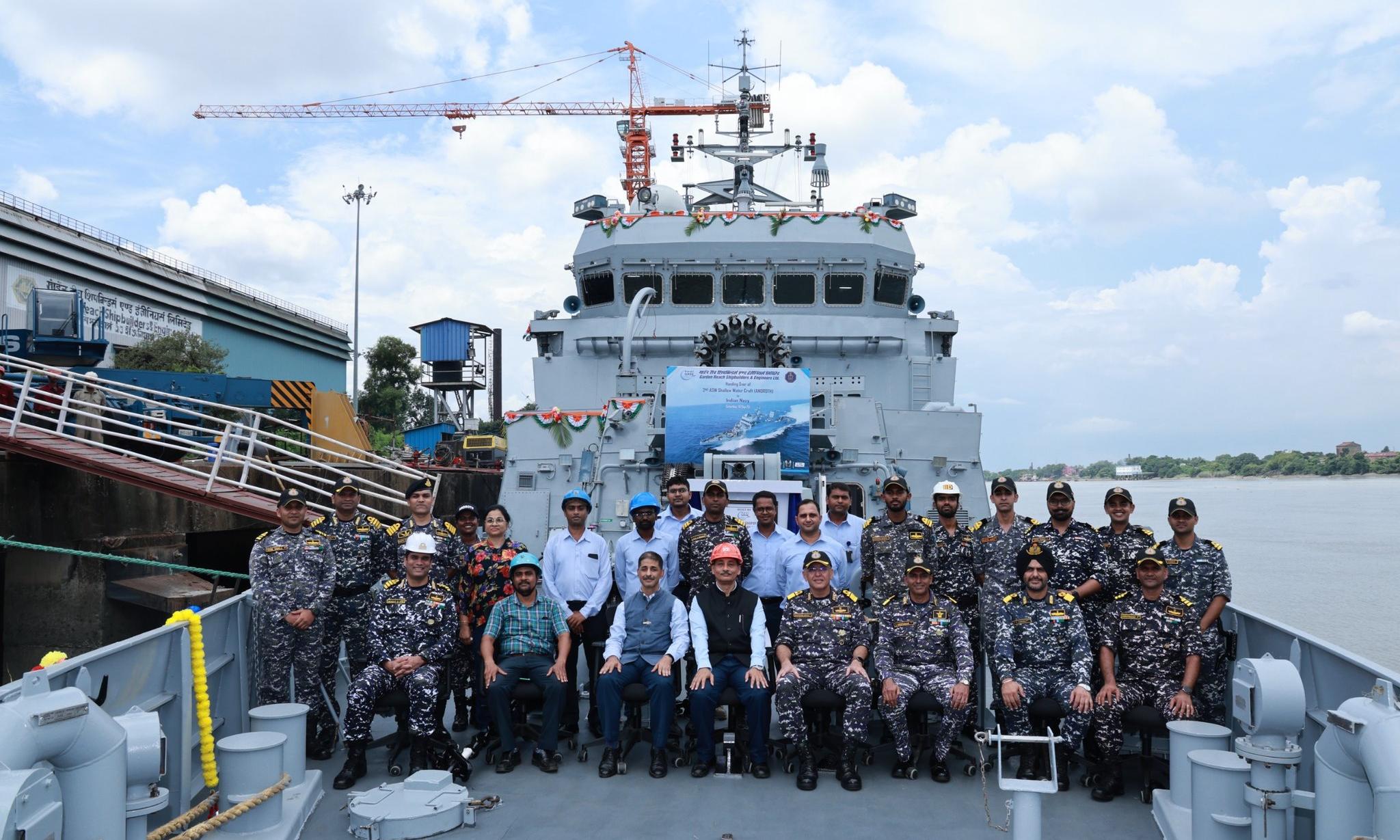 INS Androth, Second Indigenous ASW Shallow Water Craft, Delivered to Navy