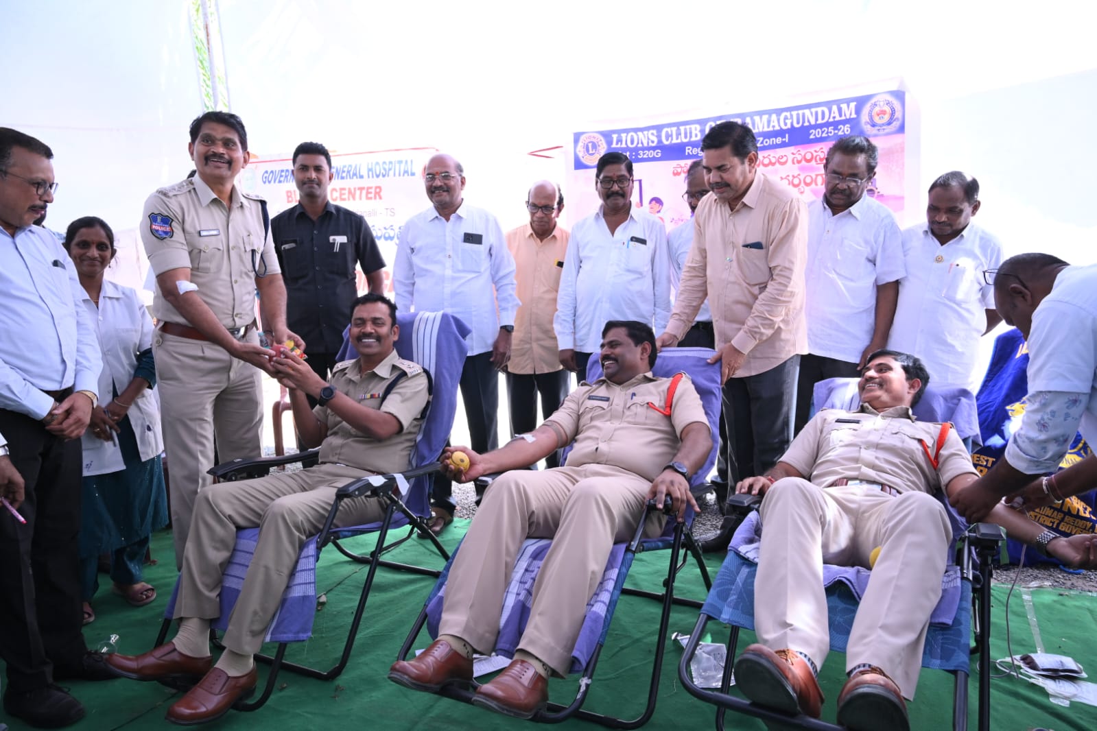 Mega Blood Donation Camp Held in Godavarikhani