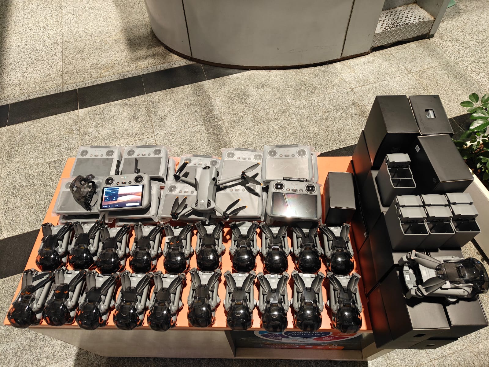 CISF Seizes 22 High-End Drones worth Rs.26.7 Lakh at RGIA