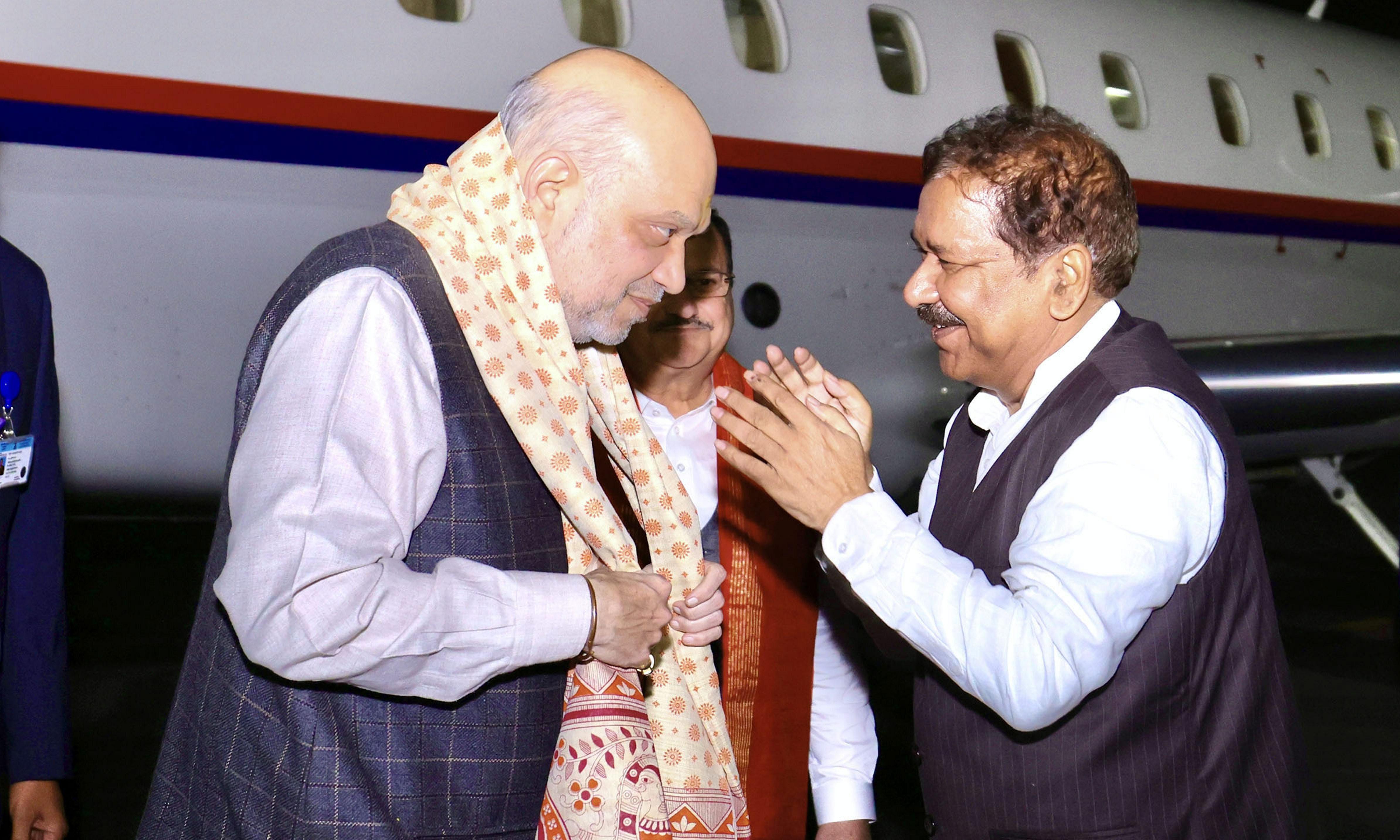 Amit Shah Reaches Patna Ahead of Nitish Kumar’s Oath Ceremony