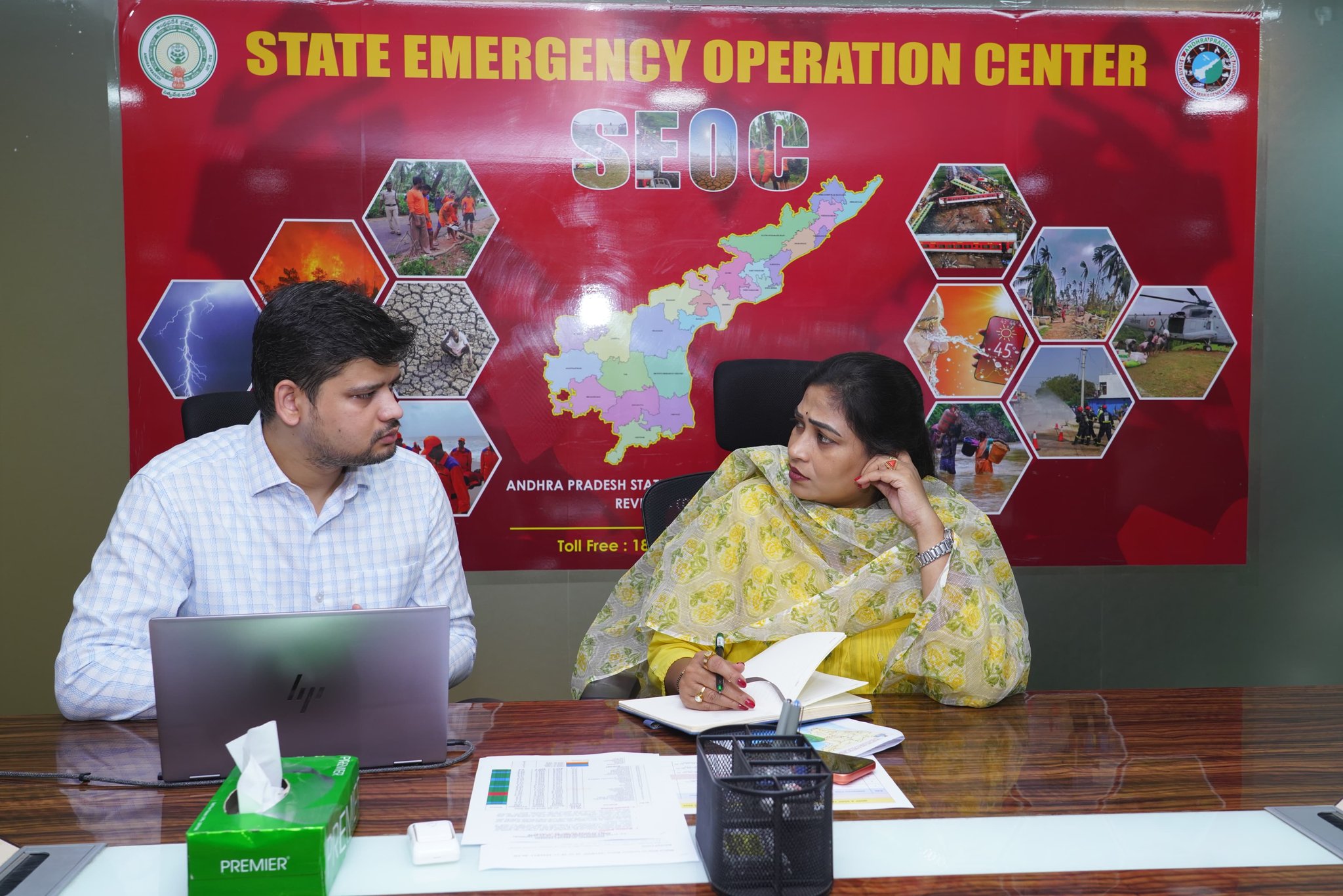 Home Minister Anitha Reviews Preparedness Amid Cyclone Ditwah Alert in AP