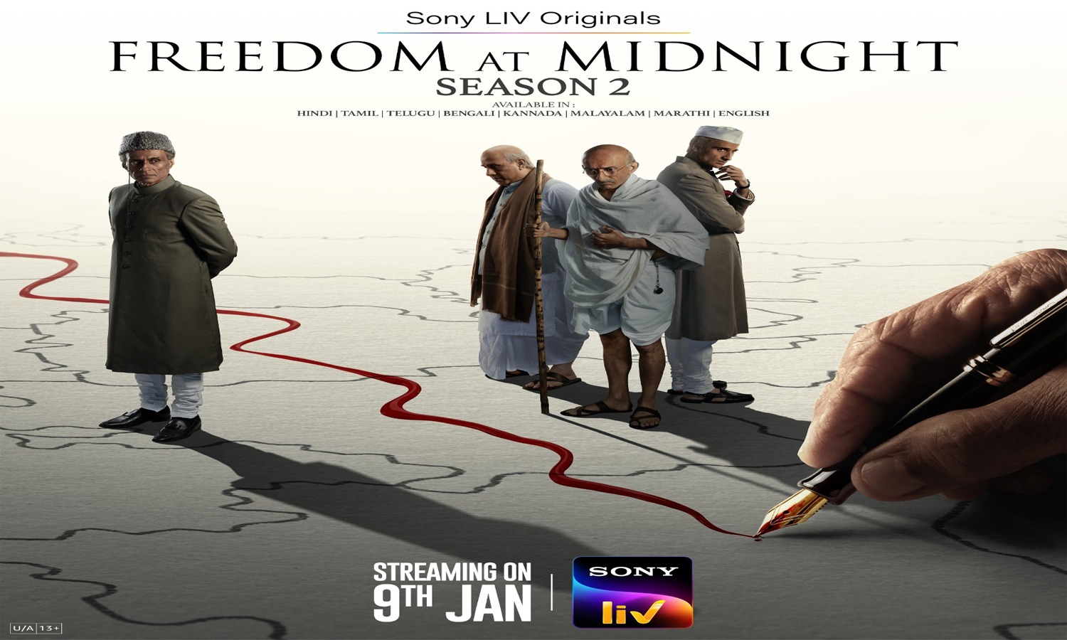 Freedom at Midnight Season 2 on Sony Liv Streaming from Jan 9