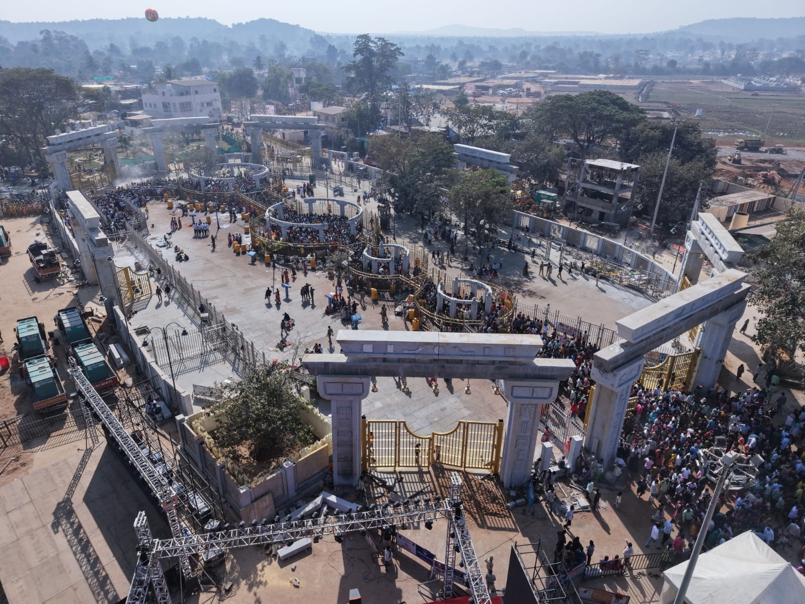 Medaram Temple Renovation in Final Stage